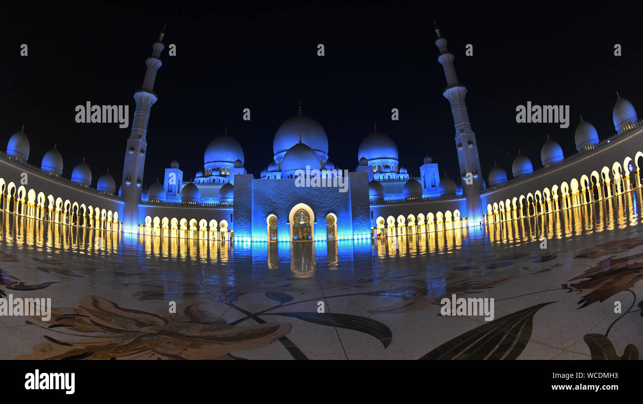 The image of Sheikh Zayed Grand Mosque is located in Abu Dhab, UAE ...