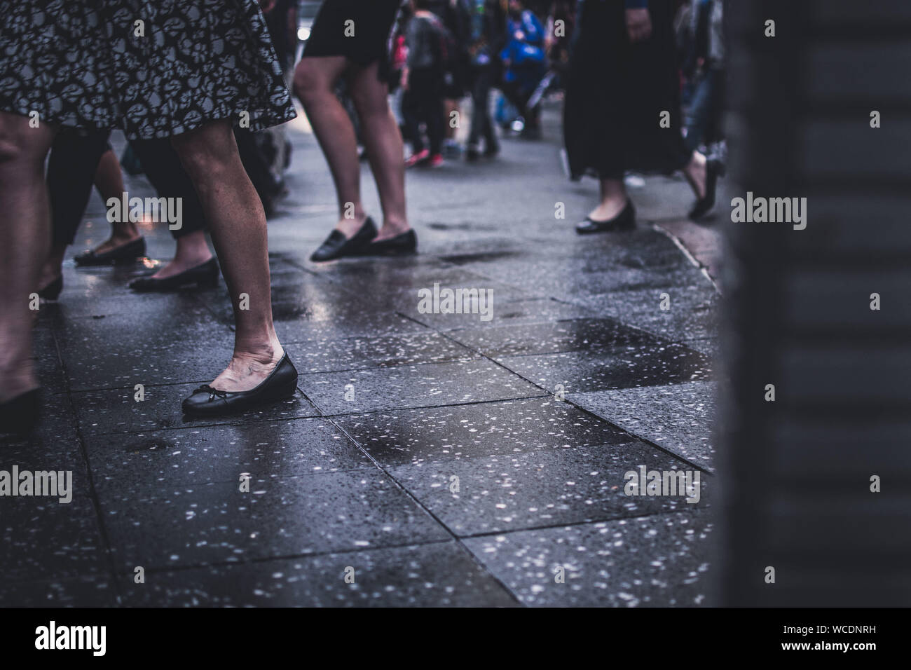 Low people walking street city motion hi-res stock photography and ...