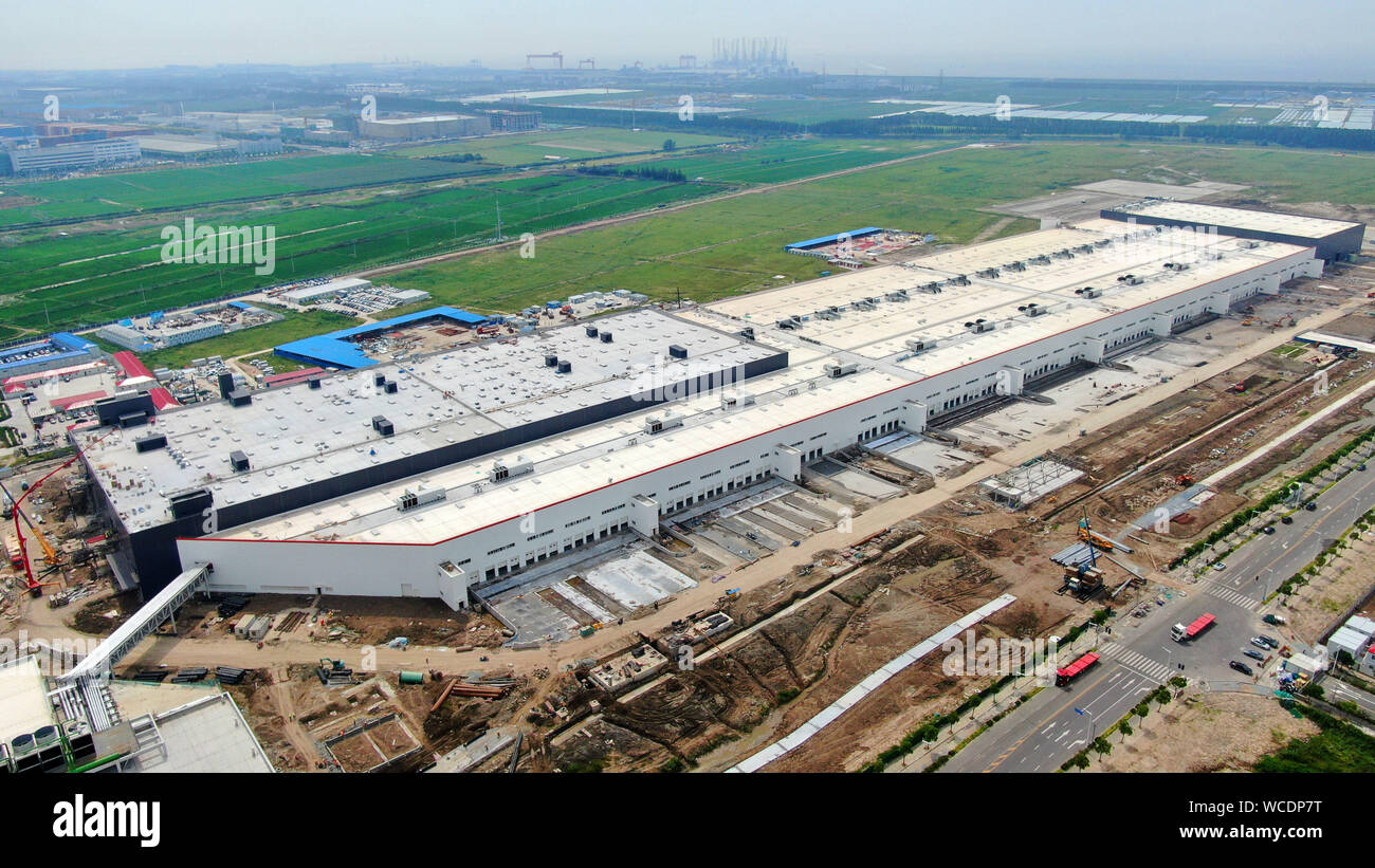 Shanghai, Shanghai, China. 28th Aug, 2019. Shanghai, CHINA-Aerial photo ...