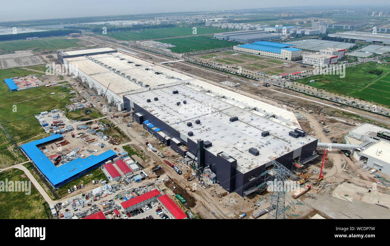 Shanghai, Shanghai, China. 28th Aug, 2019. Shanghai, CHINA-Aerial photo ...