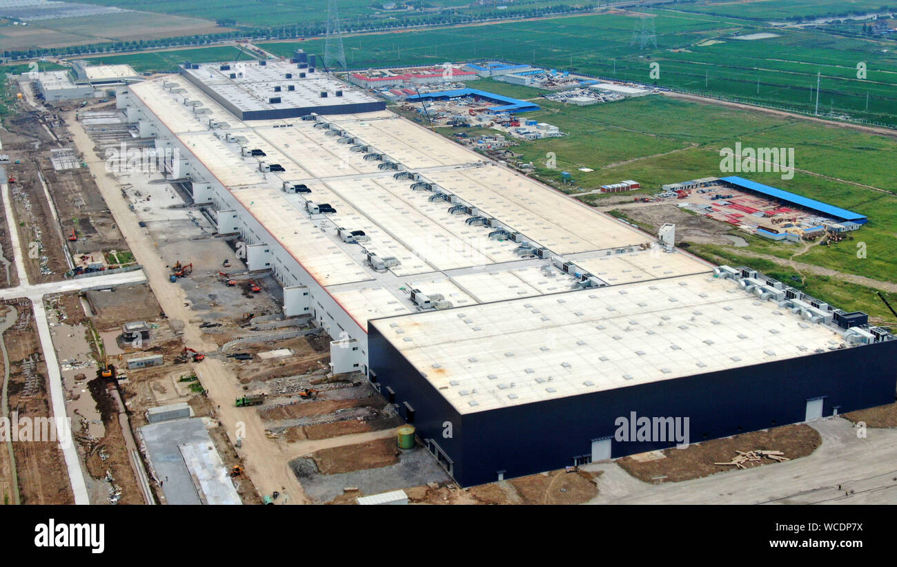 Shanghai, Shanghai, China. 28th Aug, 2019. Shanghai, CHINA-Aerial photo ...