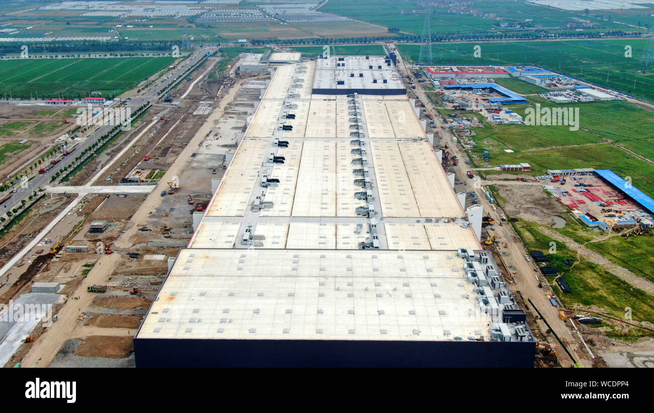 Shanghai, Shanghai, China. 28th Aug, 2019. Shanghai, CHINA-Aerial photo ...