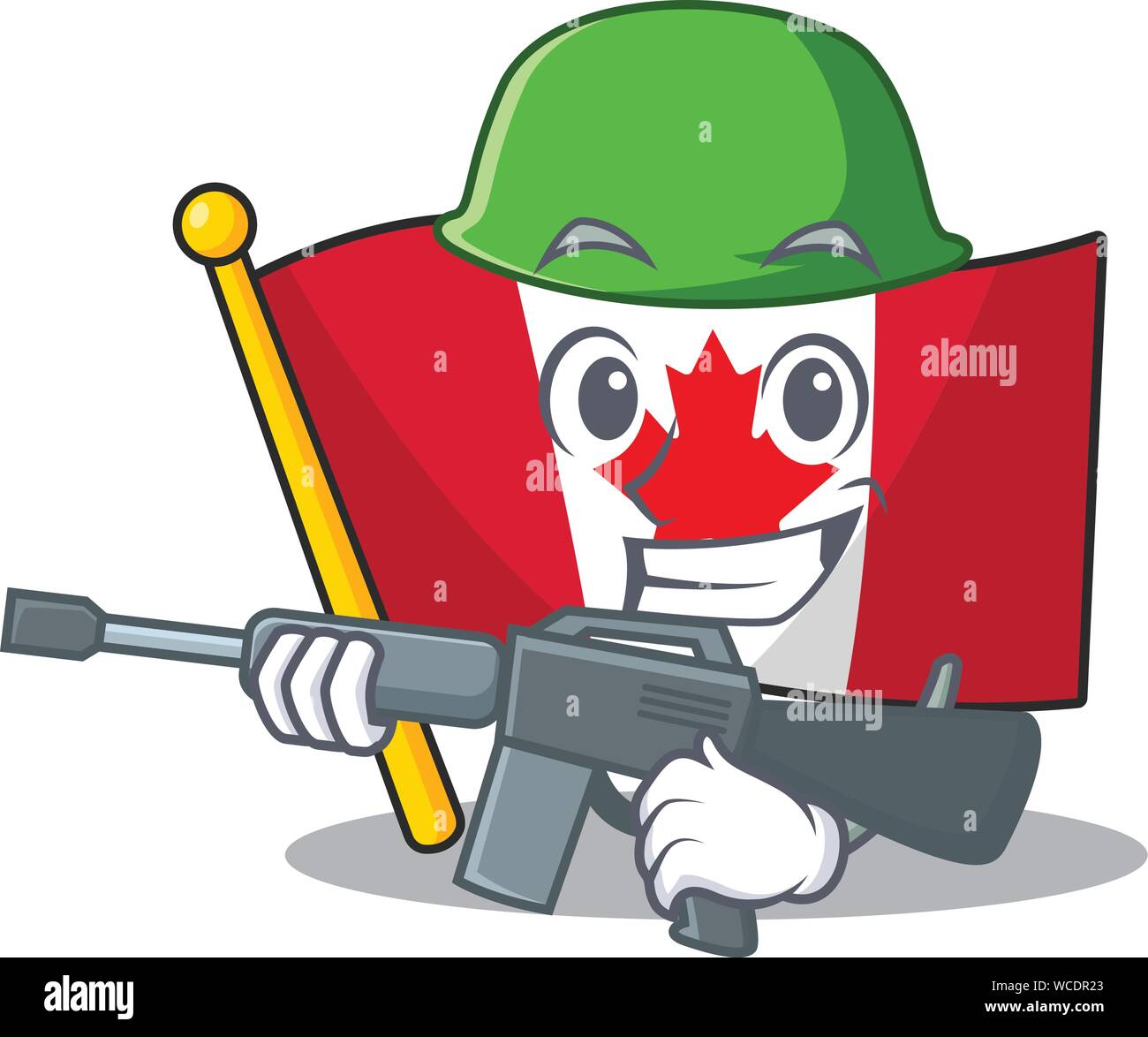 Army flag canada isolated in the cartoon Stock Vector Image & Art - Alamy
