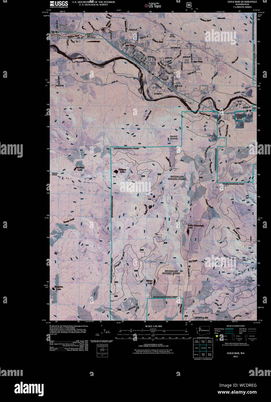 Washington gold map hi-res stock photography and images - Alamy