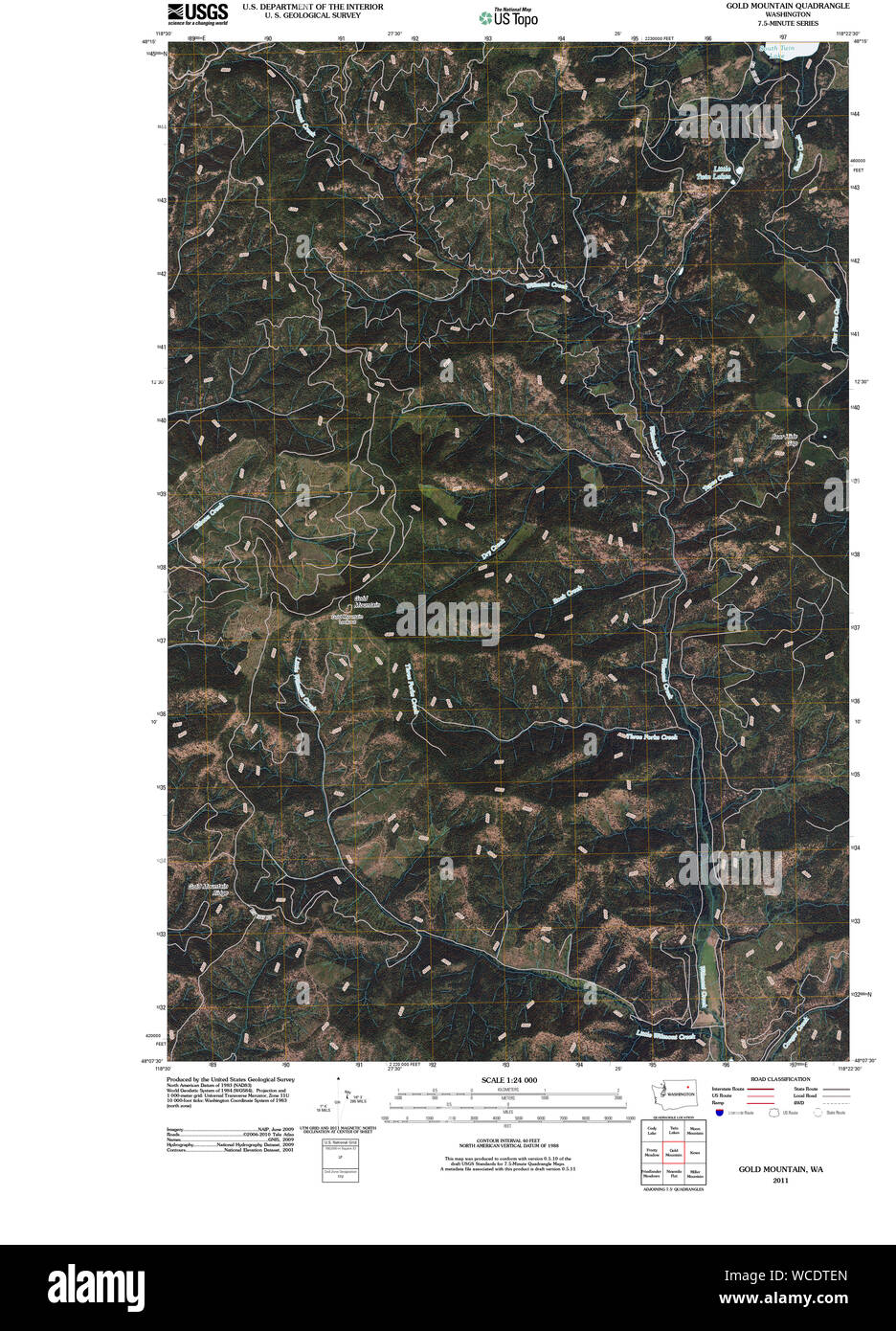 Washington gold map hi-res stock photography and images - Alamy