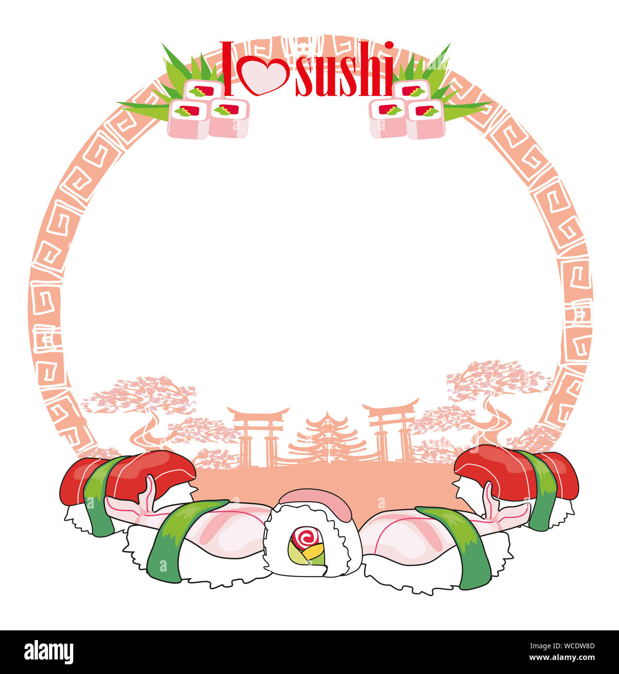 Sushi - artistic frame Stock Photo - Alamy