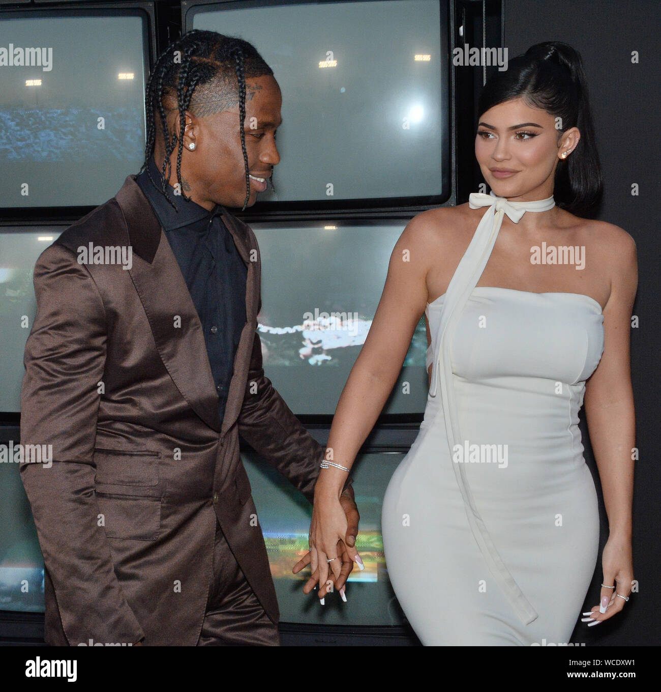 Santa Monica, California, USA. 28th Aug, 2019. Rapper Travis Scott and ...