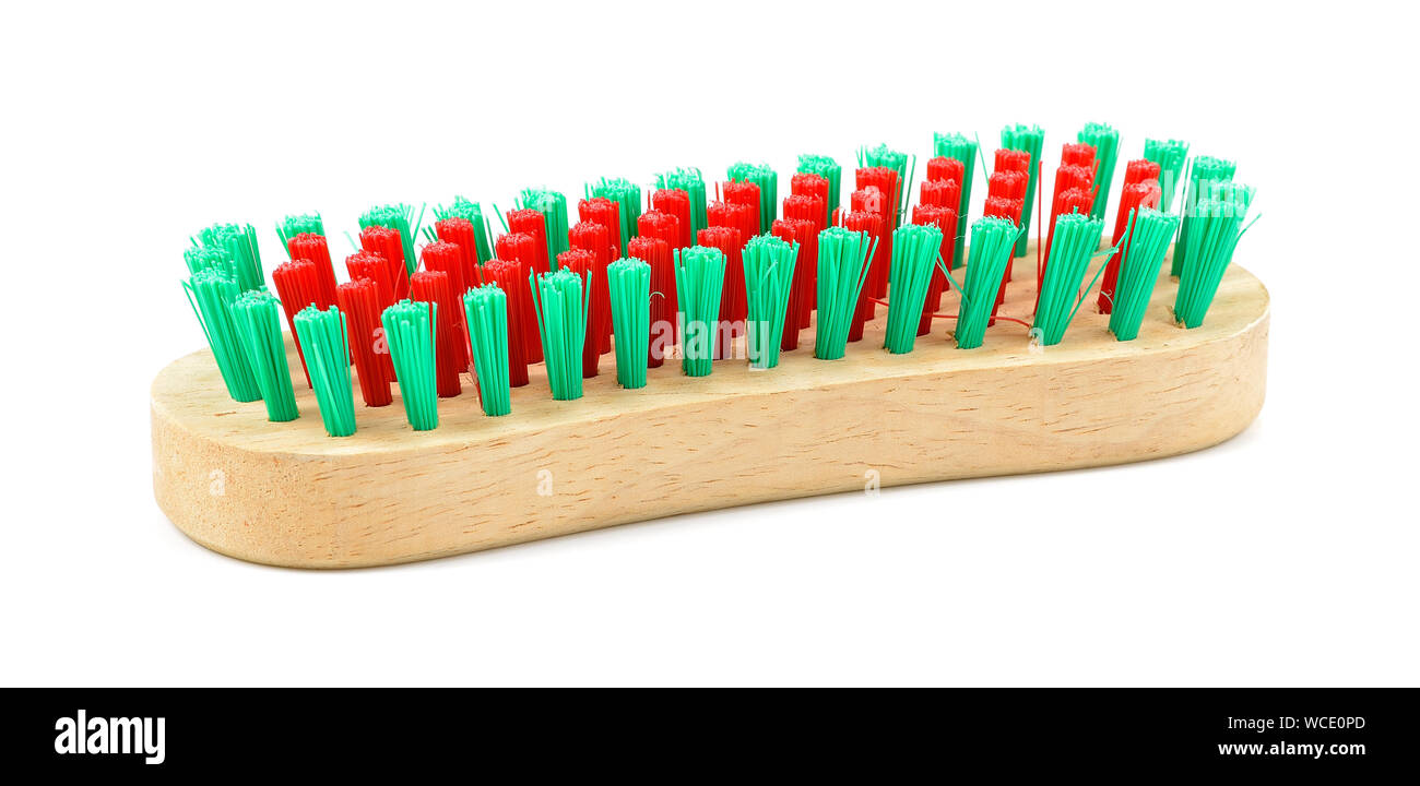 Clothes cleaning brush isolated on white background Stock Photo - Alamy