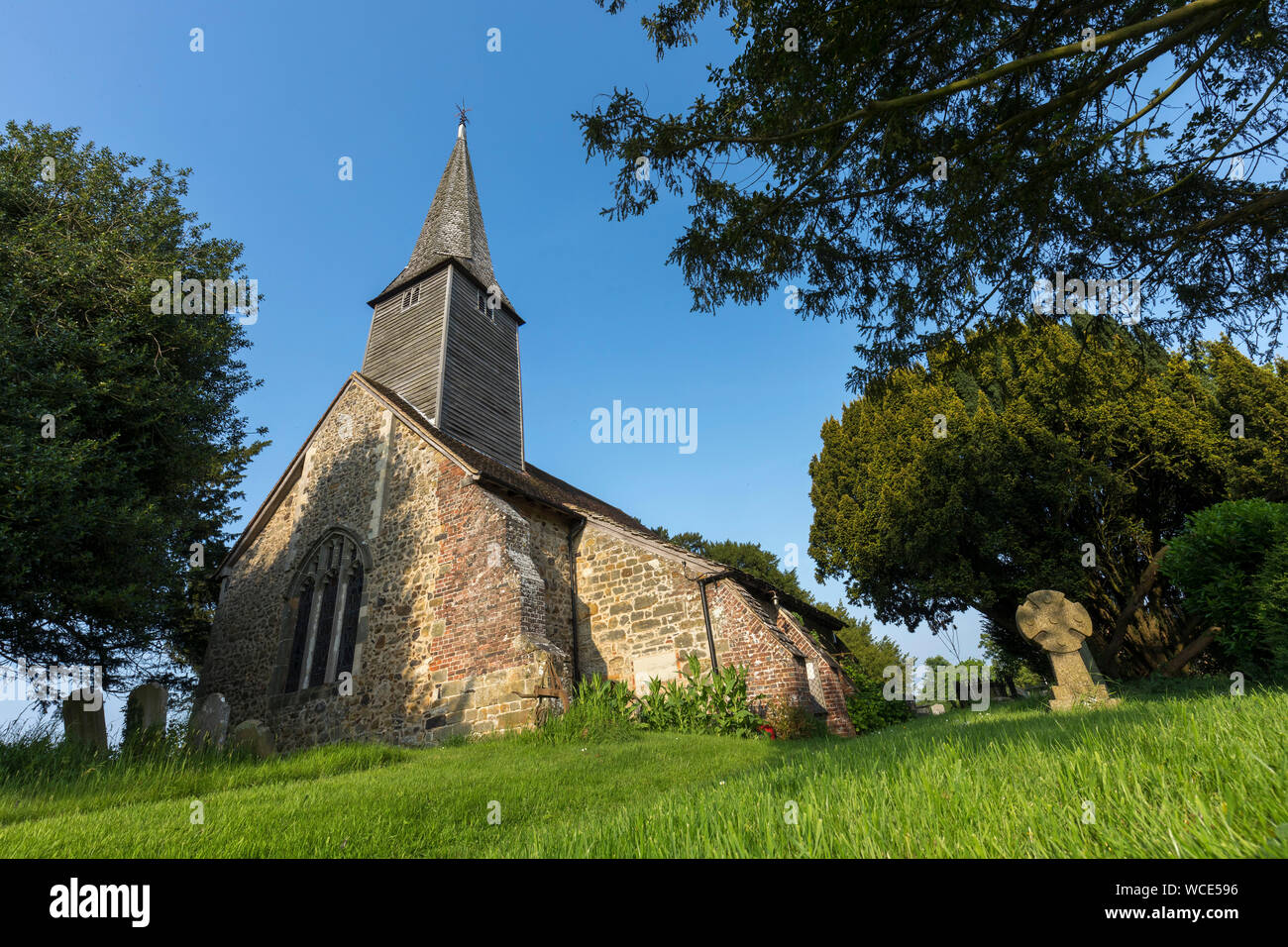 Crowhurst Church; Surrey; UK Stock Photo - Alamy