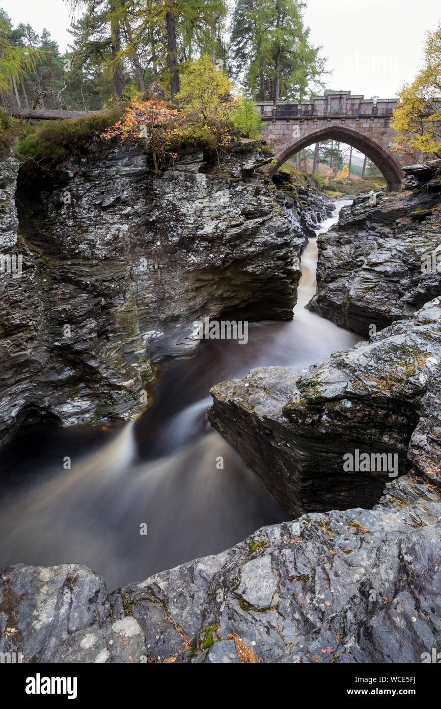 Linn of Dee Falls; Braemar; Scotland; UK Stock Photo - Alamy