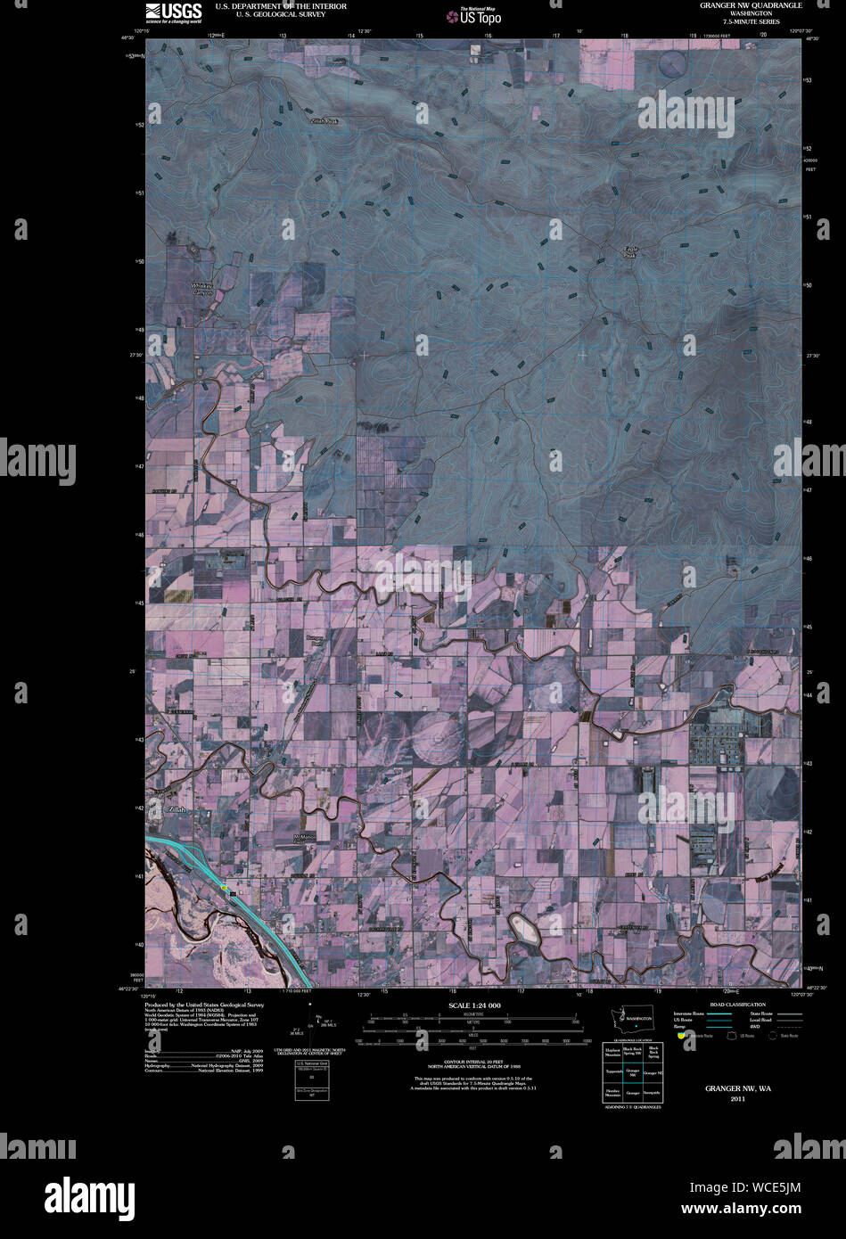 Map of granger hi-res stock photography and images - Alamy