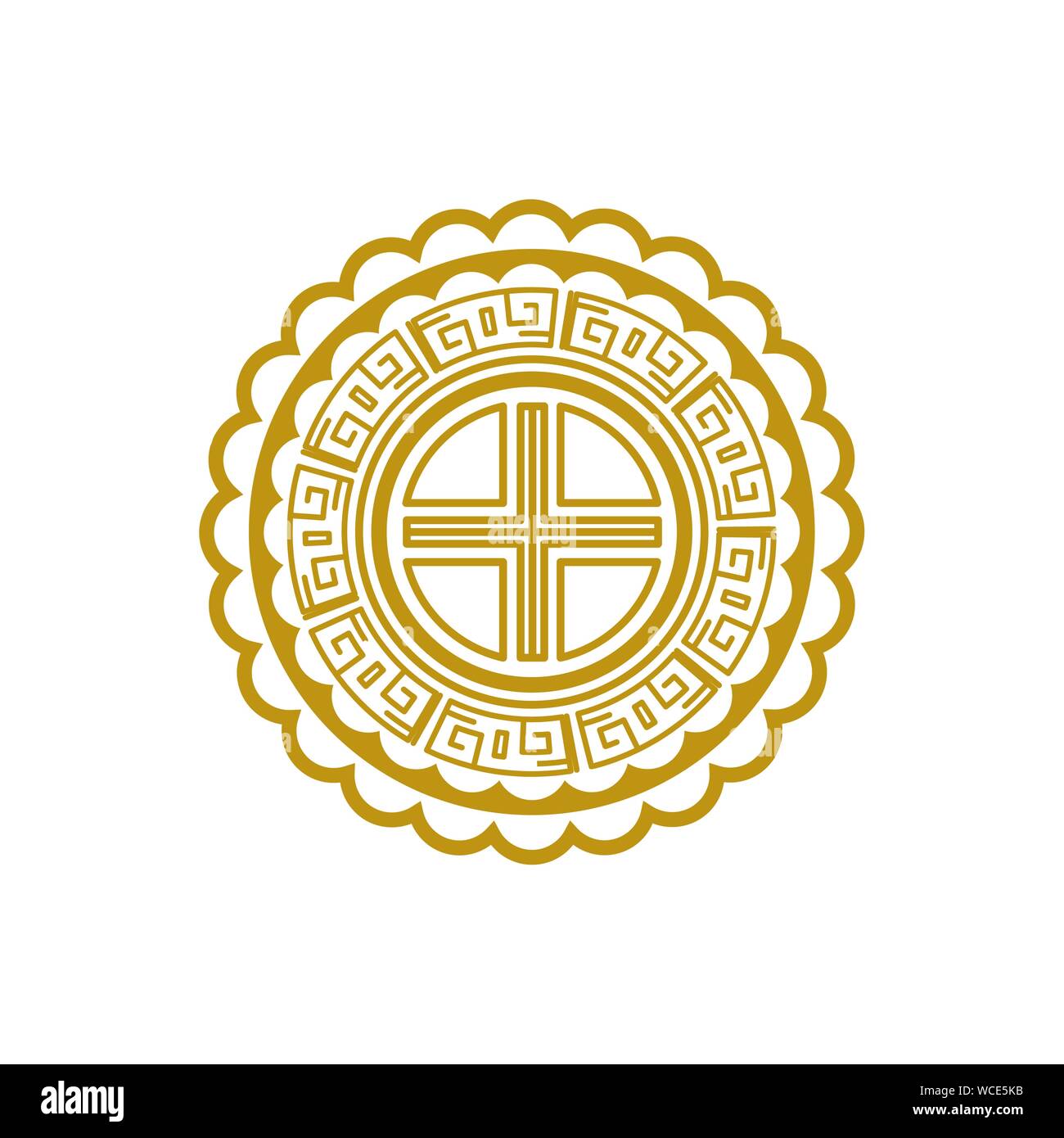 chinese mandala decorative isolated icon Stock Vector Image & Art - Alamy