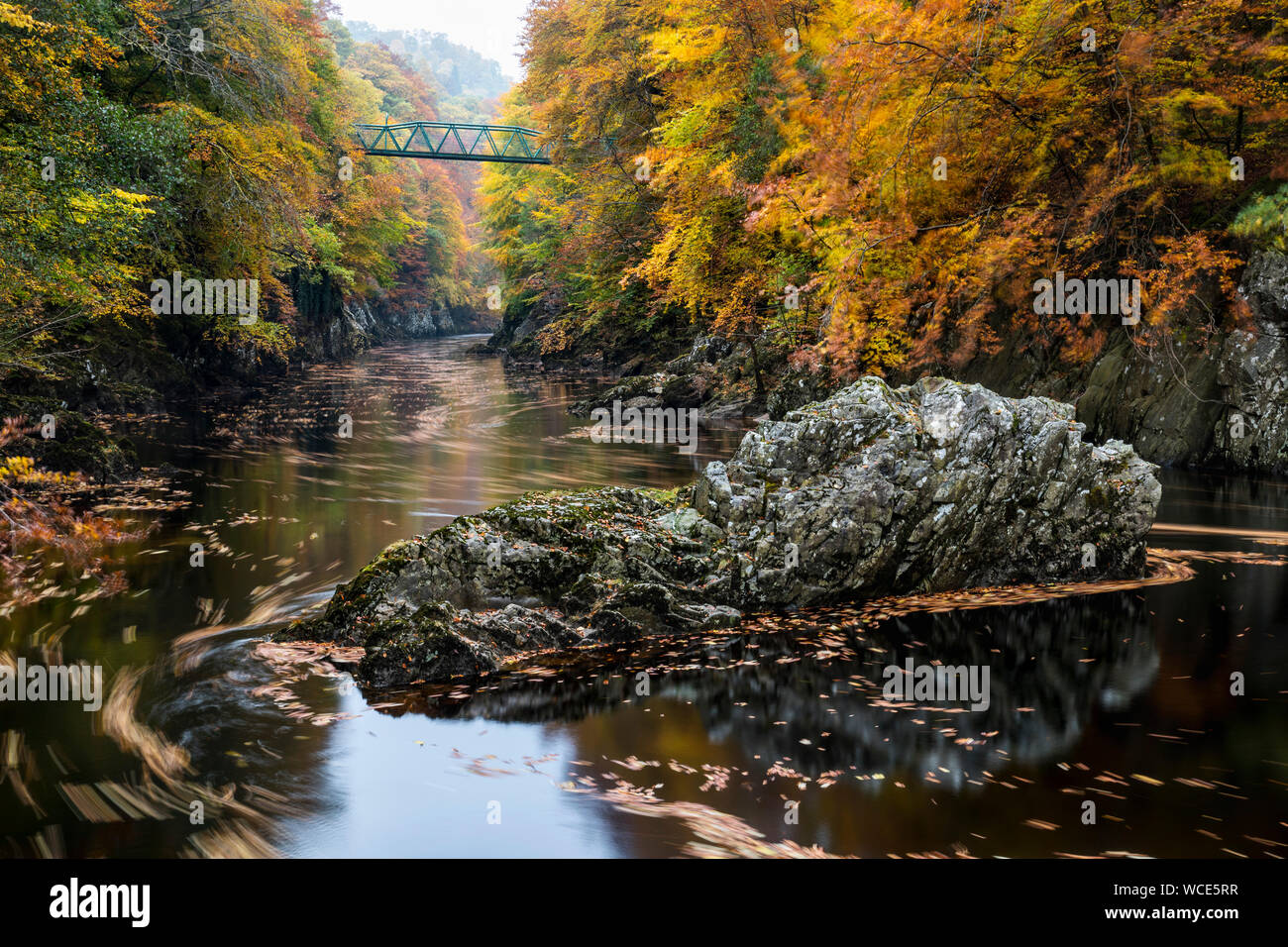 River Tummel; Garry Bridge Area; Pitlochry; Scotland; UK Stock Photo ...