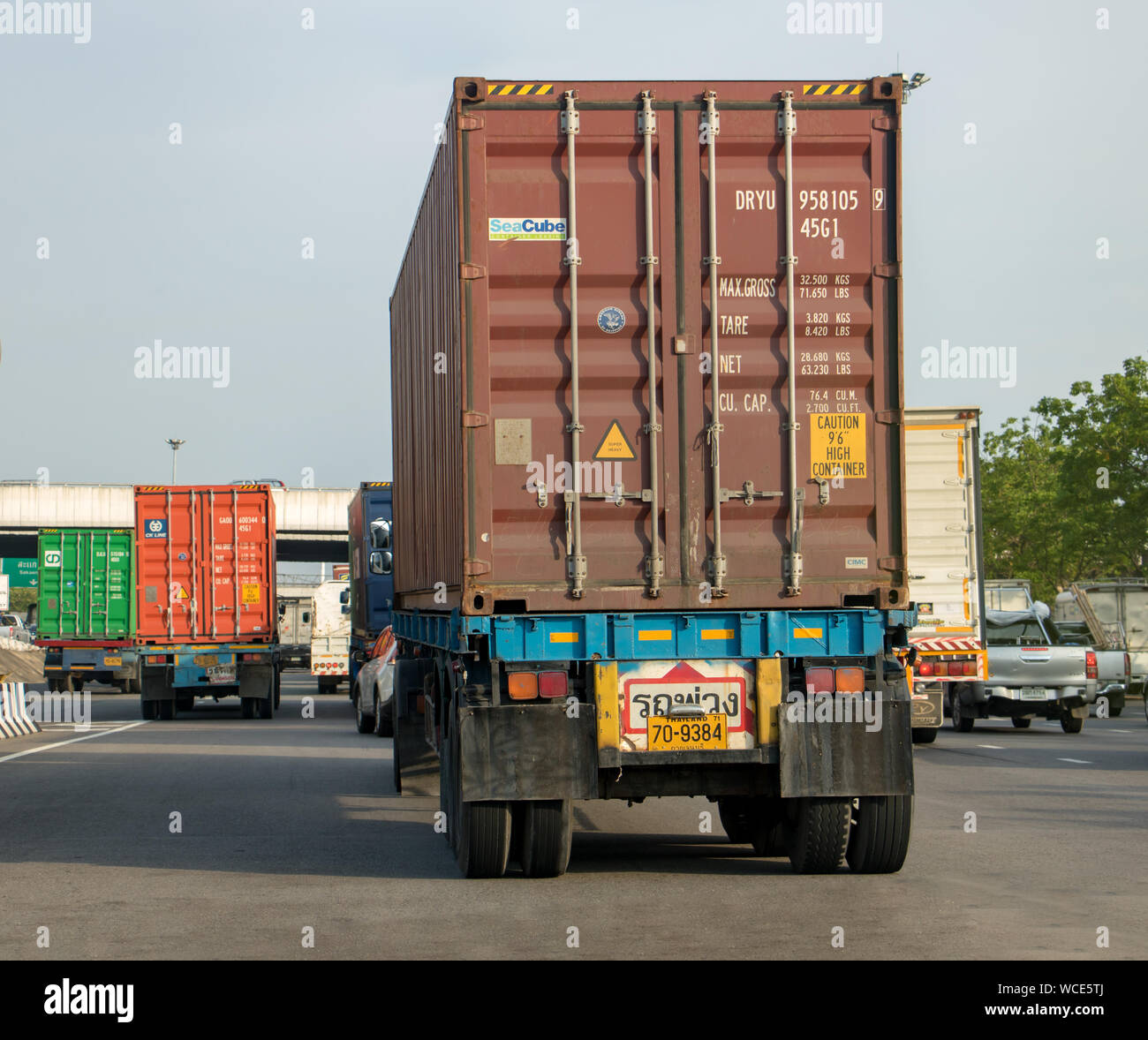 Container trailer hi-res stock photography and images - Alamy