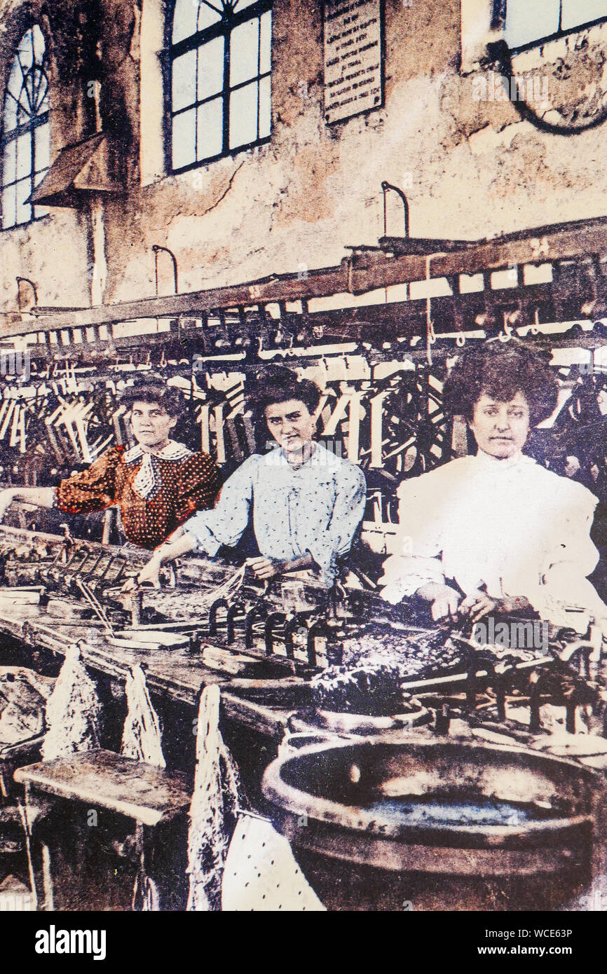 Archive photography, La Grande Rouge, Former textile mill, Saint-Jean ...