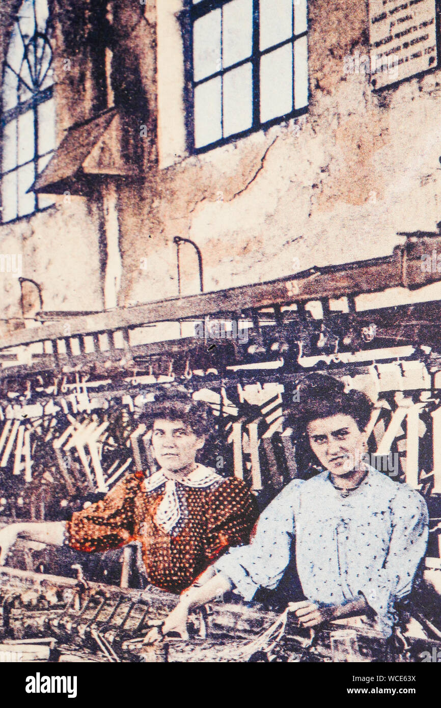 Archive photography, La Grande Rouge, Former textile mill, Saint-Jean ...