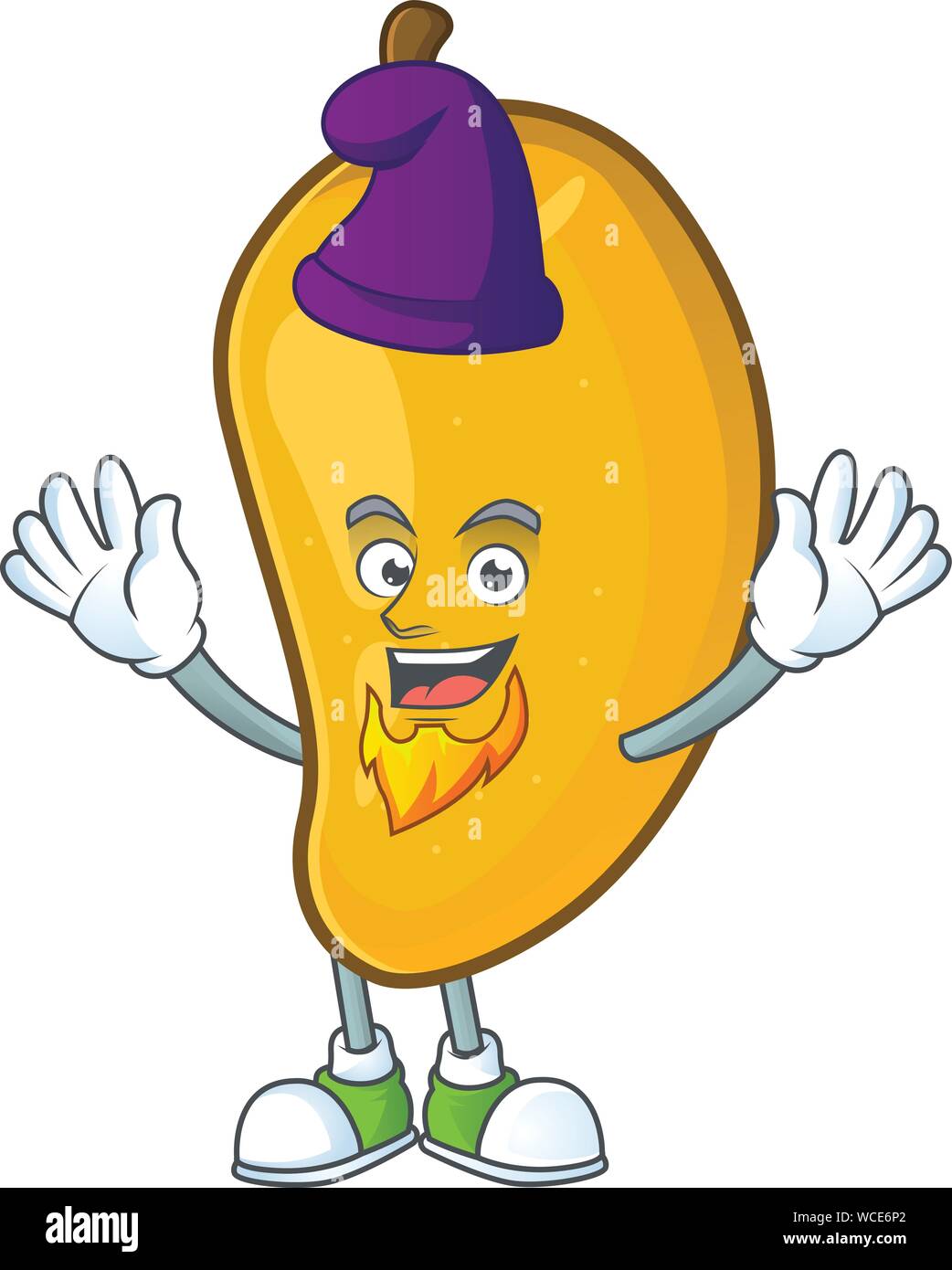 Elf fresh mango character cartoon with mascot Stock Vector Image & Art ...