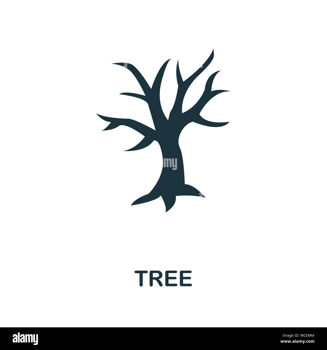 Tree vector icon symbol. Creative sign from tree icons collection ...