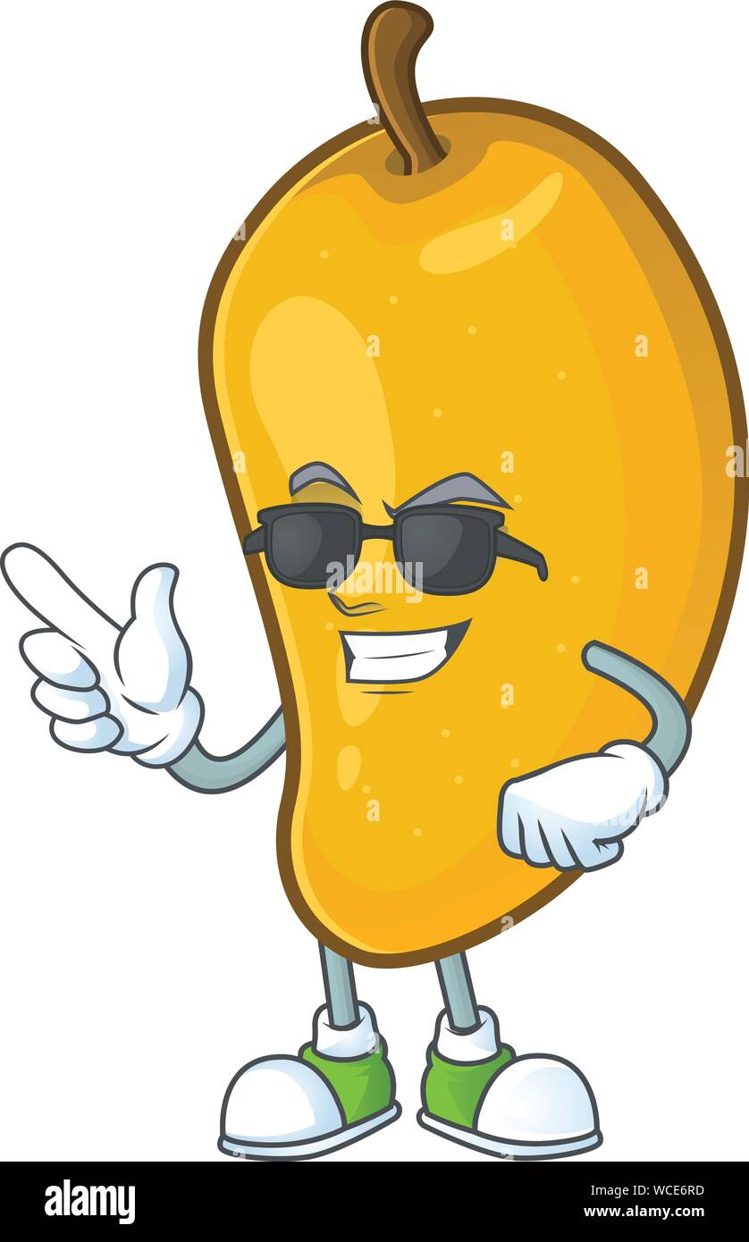 Happy yellow mango cartoon character hi-res stock photography and ...