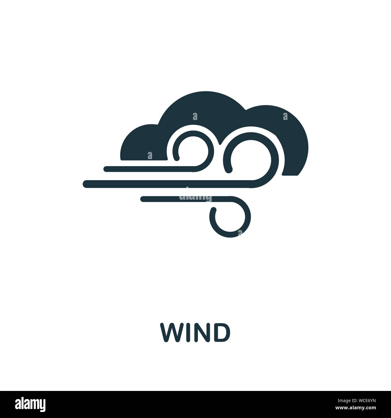 Wind vector icon symbol. Creative sign from wind icons collection ...