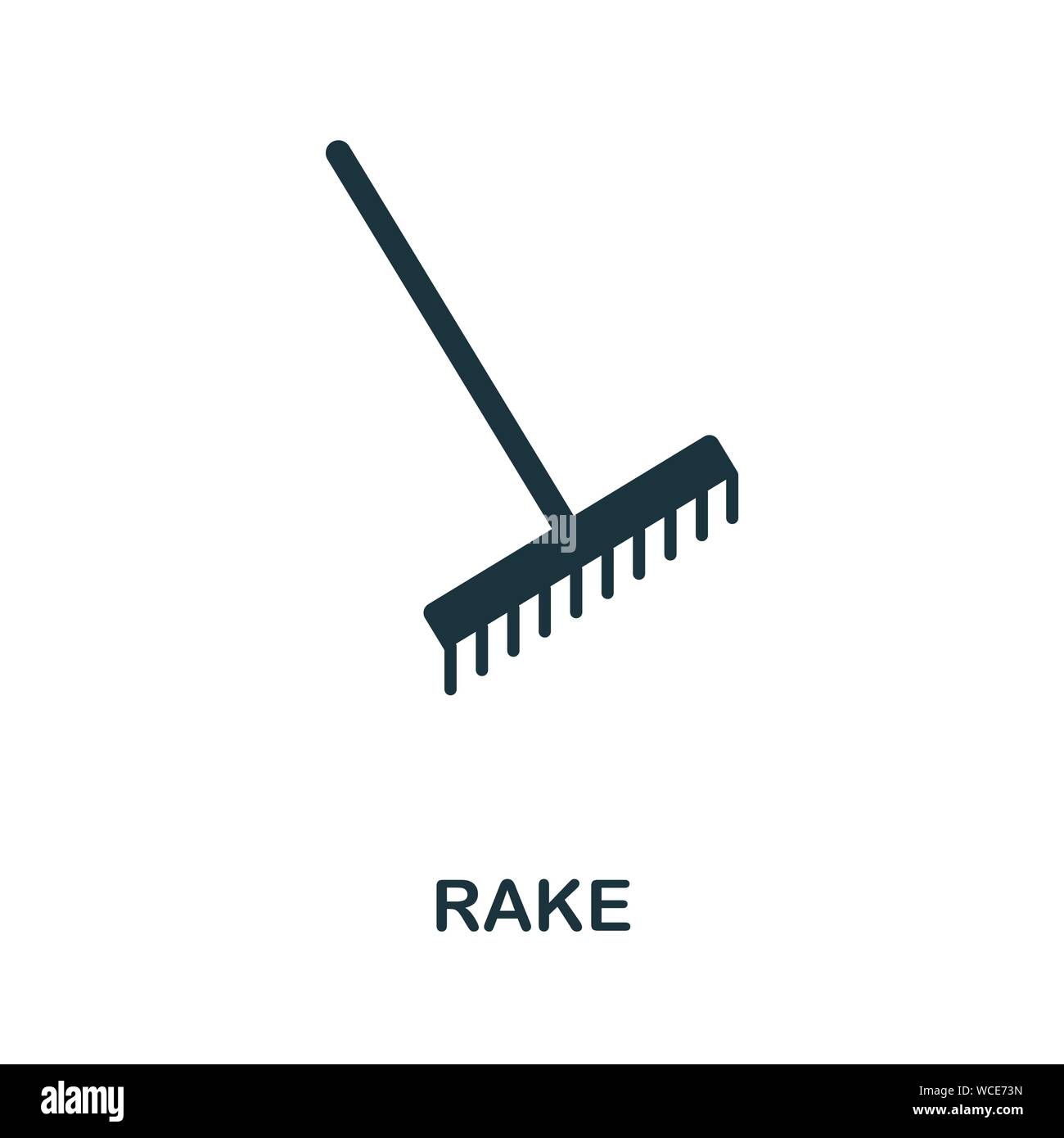 c vector icon symbol. Creative sign from rake icons collection. Filled ...