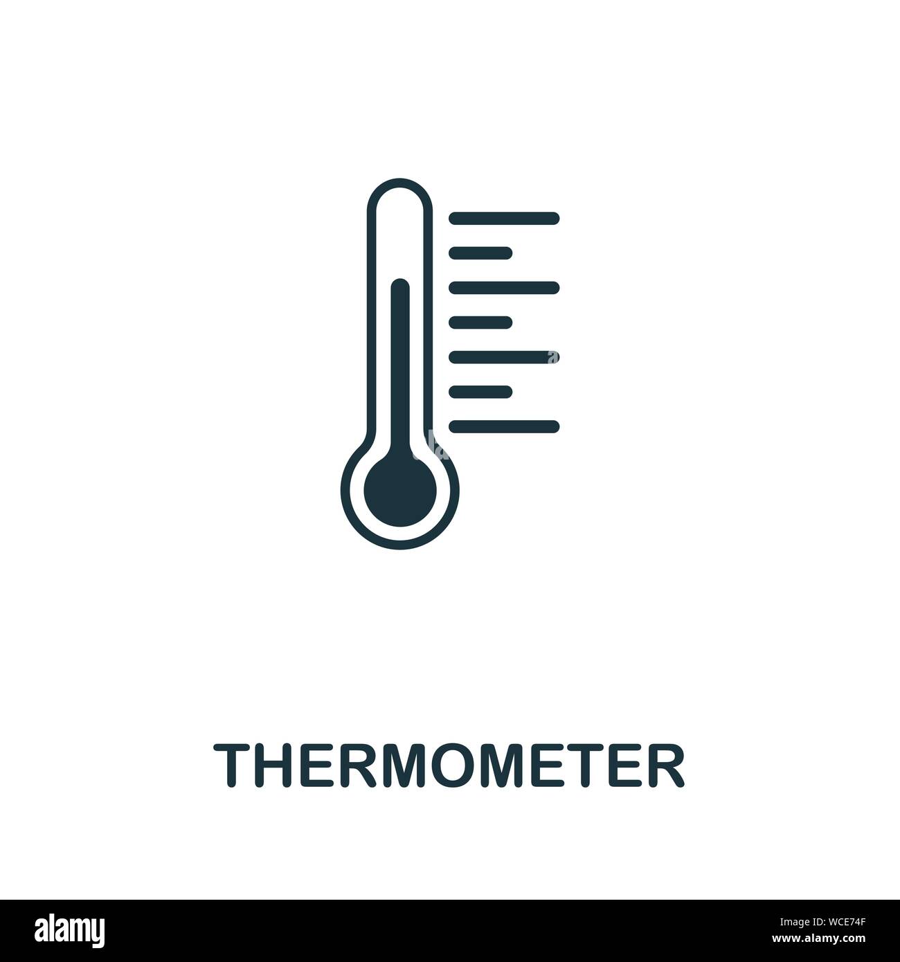 Thermometer vector icon symbol. Creative sign from thermometer icons ...