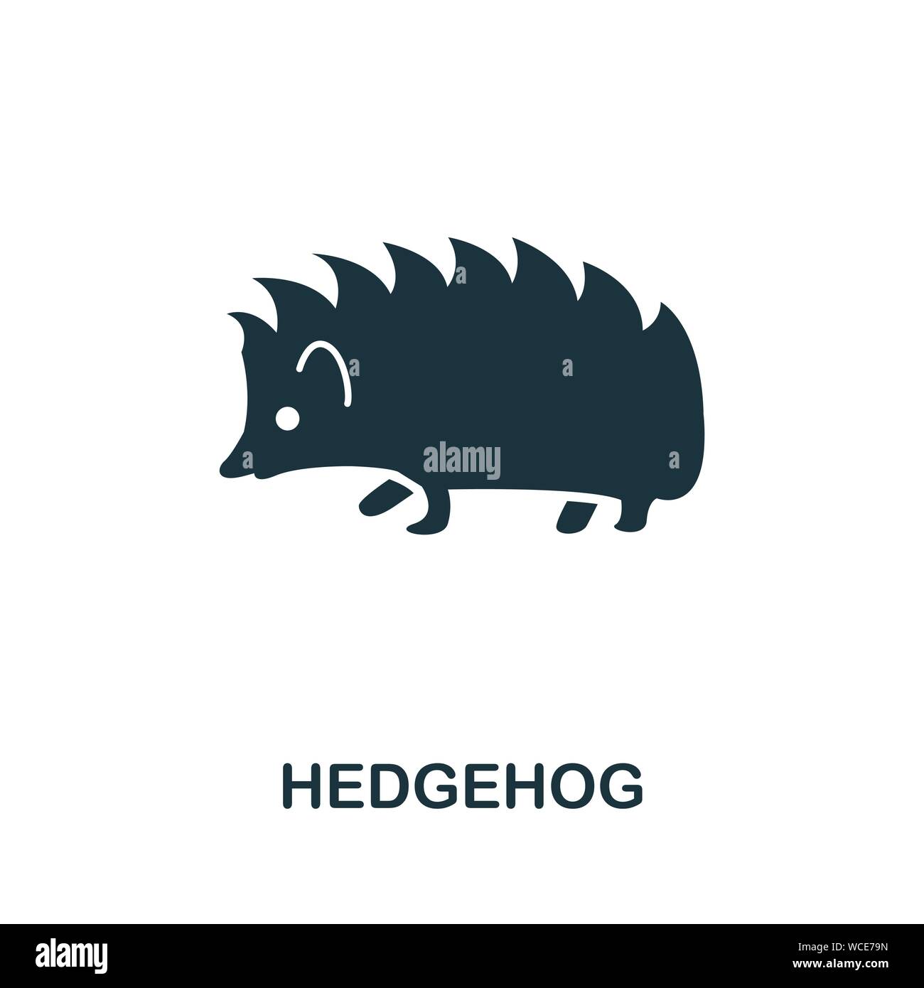 Hedgehog vector icon symbol. Creative sign from hedgehog icons ...