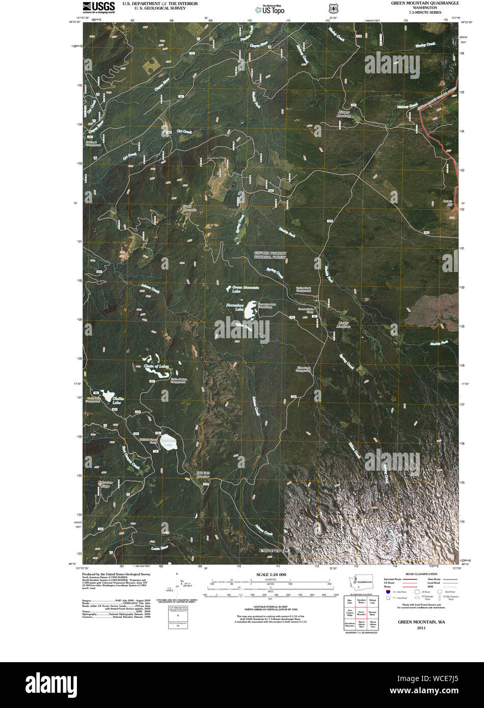 State green mountain Cut Out Stock Images & Pictures - Alamy