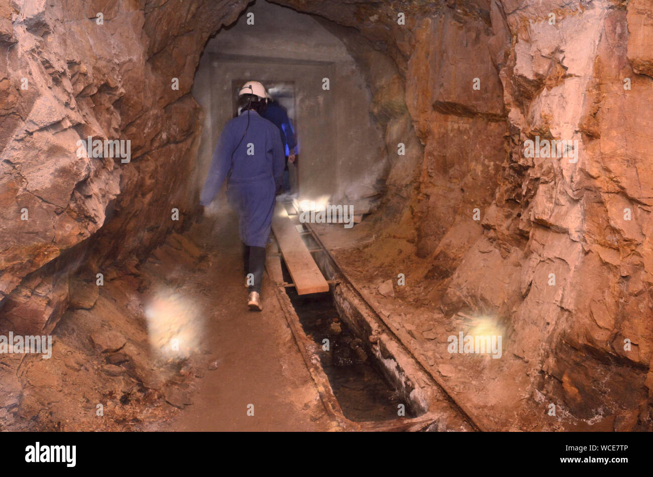 Jachymov, Germany. 08th Aug, 2019. Underground in the mine, unity in ...