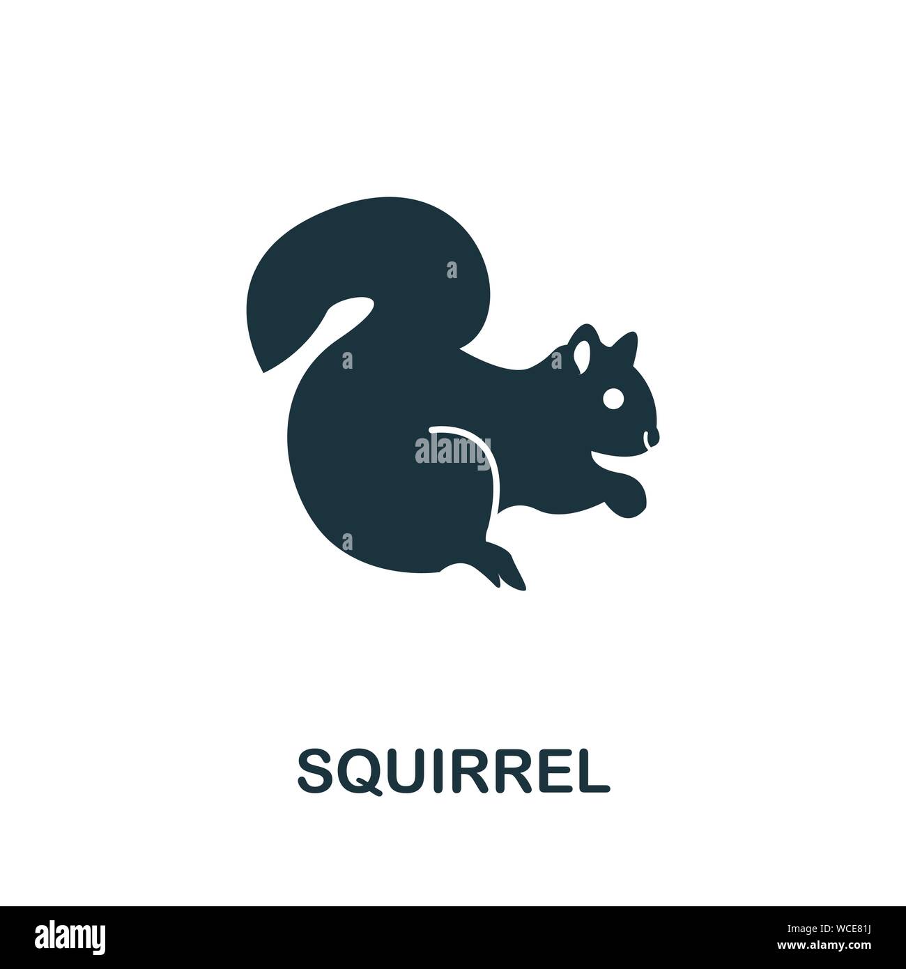 Squirrel vector icon symbol. Creative sign from squirrel icons ...
