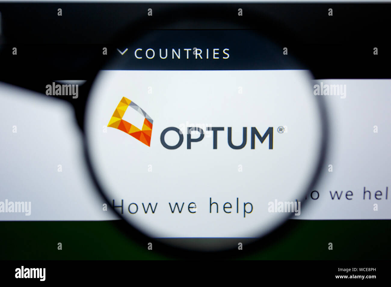 Los Angeles, California, USA - 29 Jule 2019: Illustrative Editorial of OPTUM.COM website ...