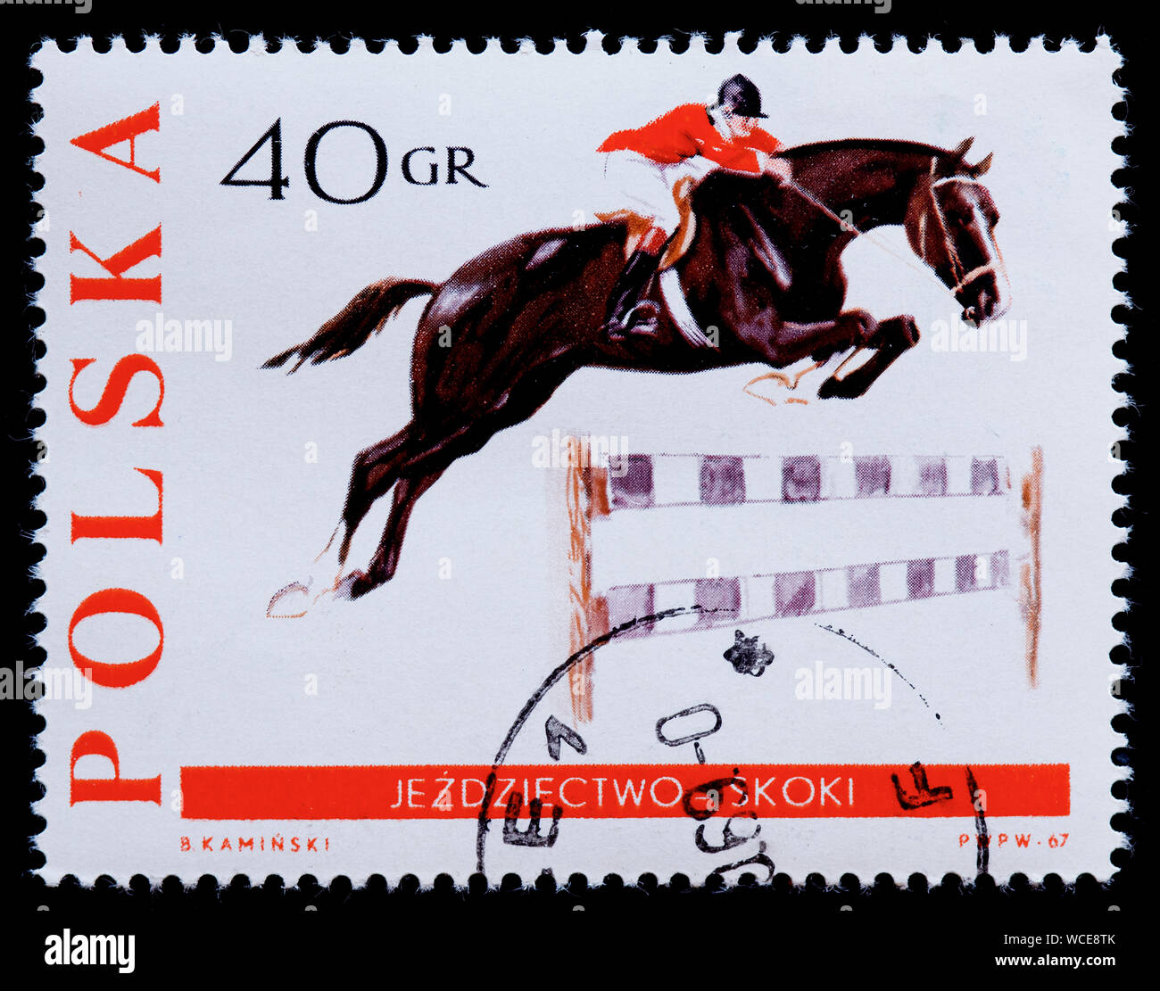 Jumping stamp hi-res stock photography and images - Alamy
