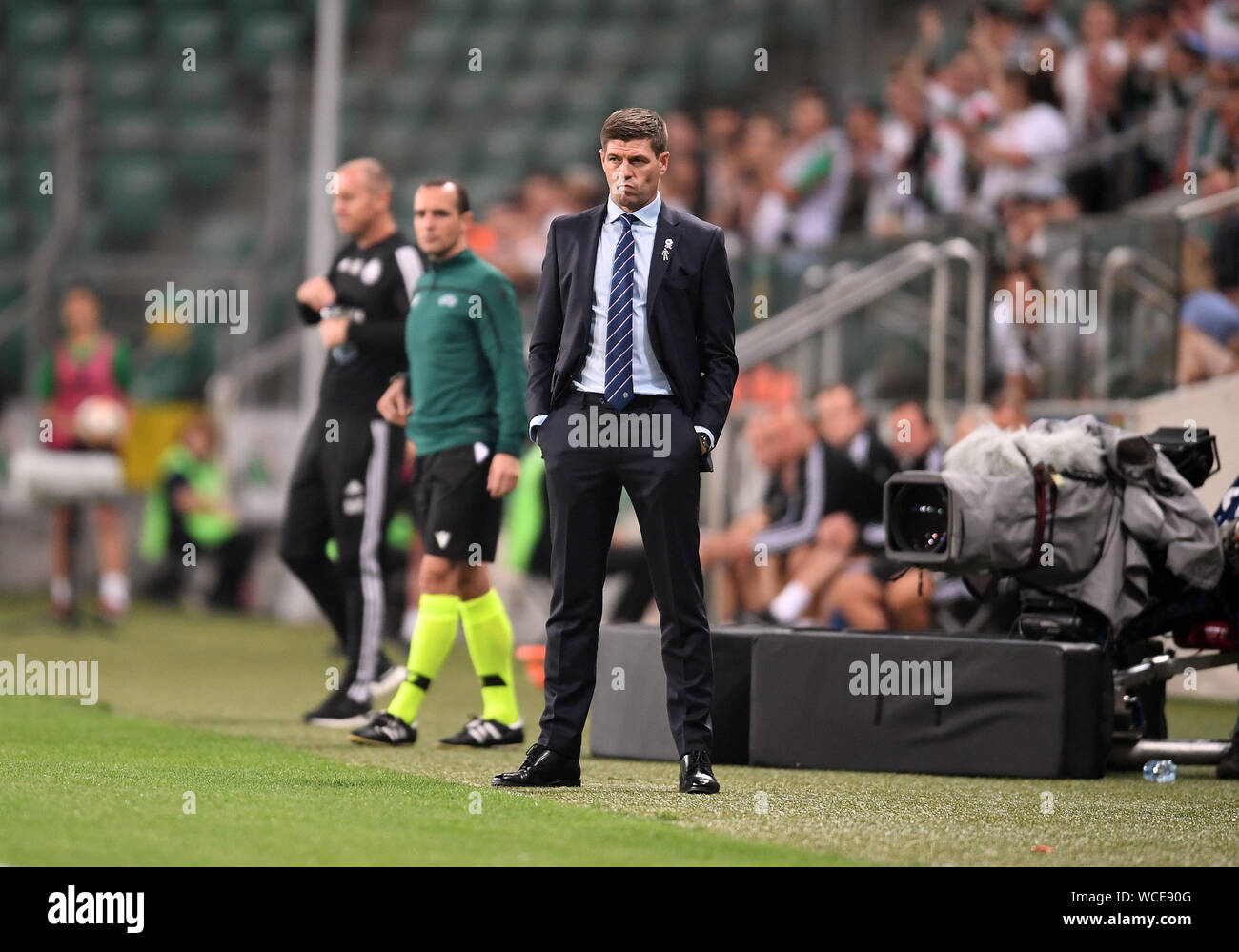 Warsaw, Poland, August 22, 2019: UEFA Europa League qualification round ...