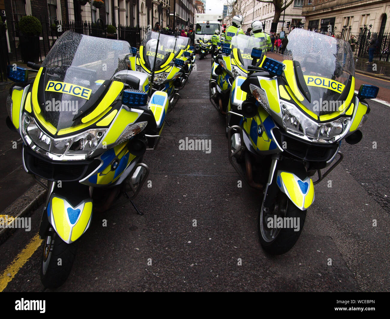 Police motorcycle parked hi-res stock photography and images - Alamy