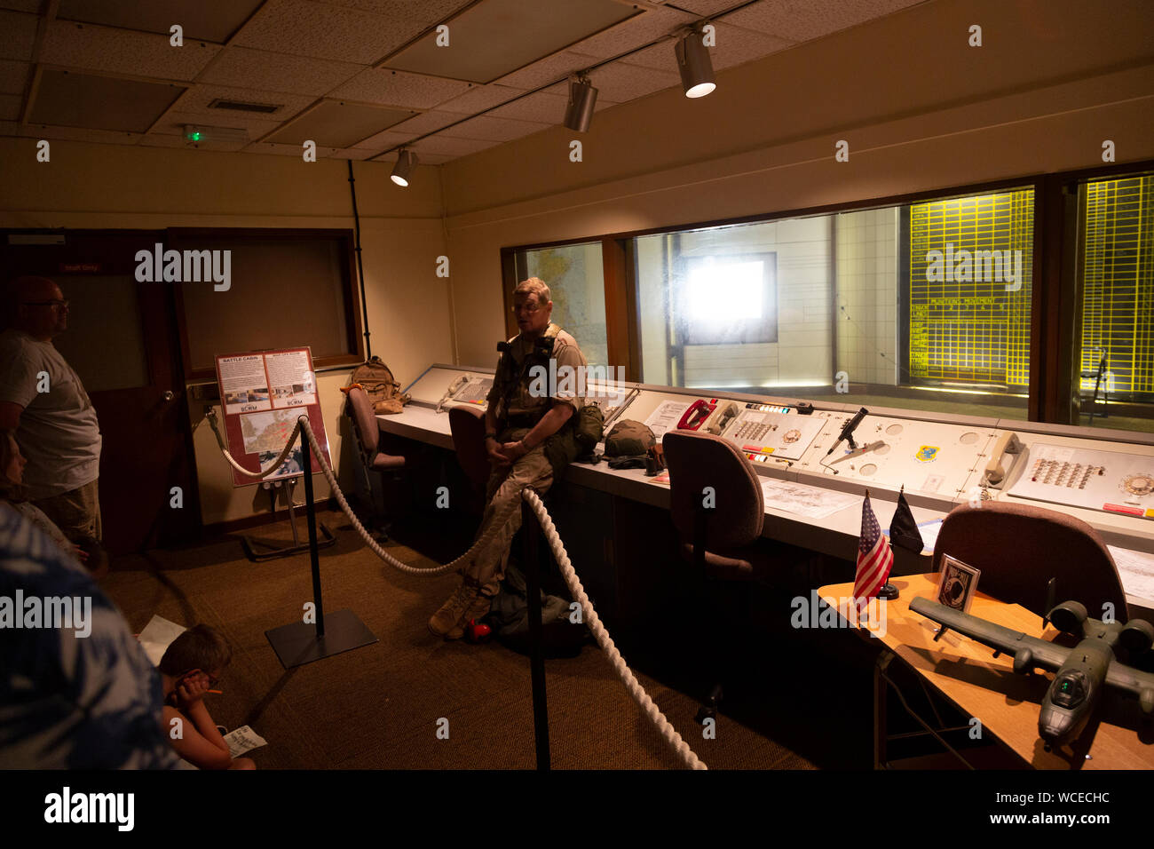 Control room war command room inside Bentwaters Cold War museum ...
