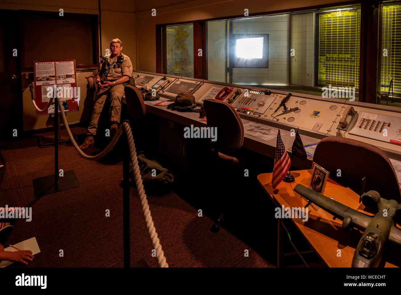 Control room war command room inside Bentwaters Cold War museum ...