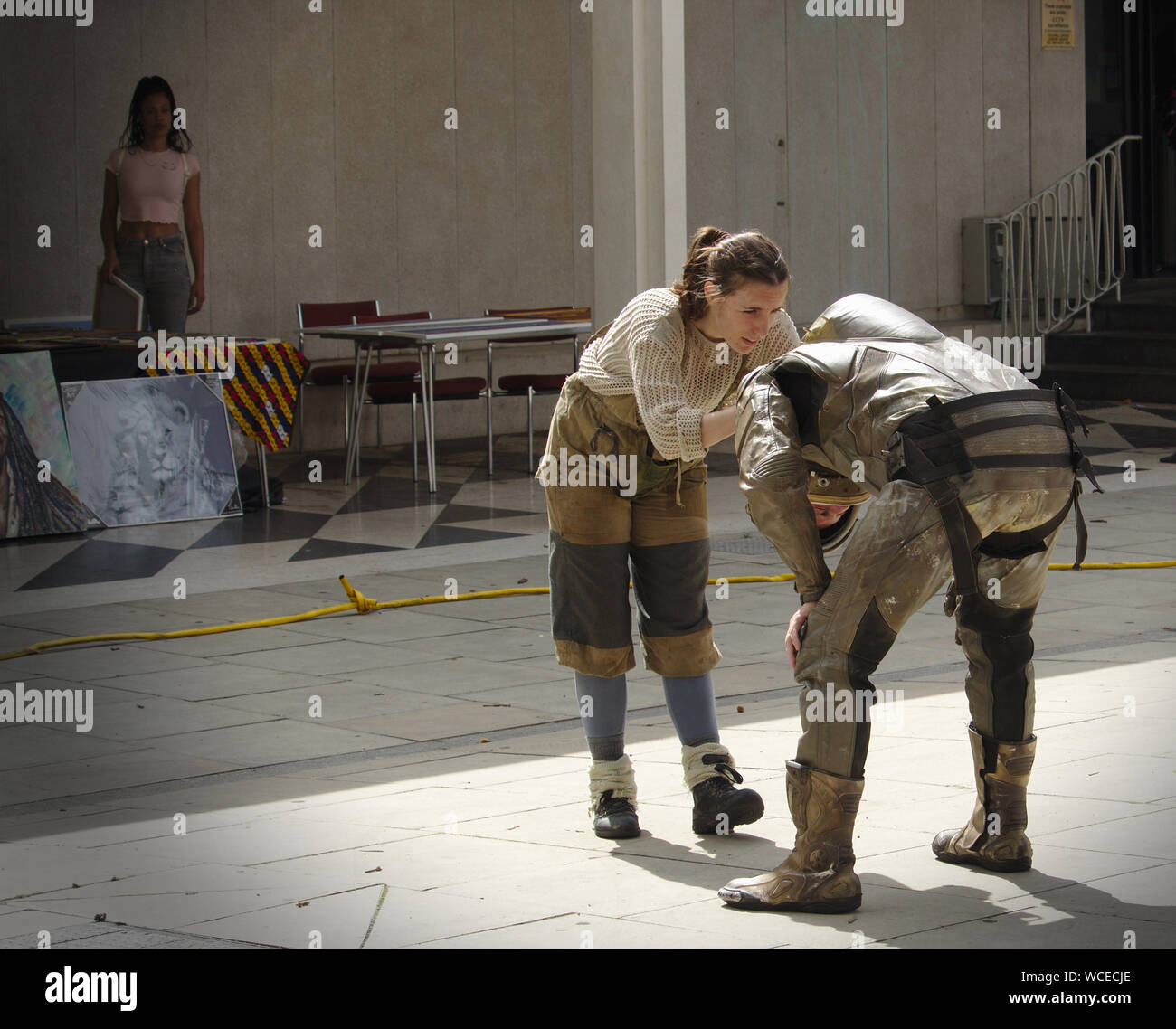 Astronaut stage show Stock Photo - Alamy