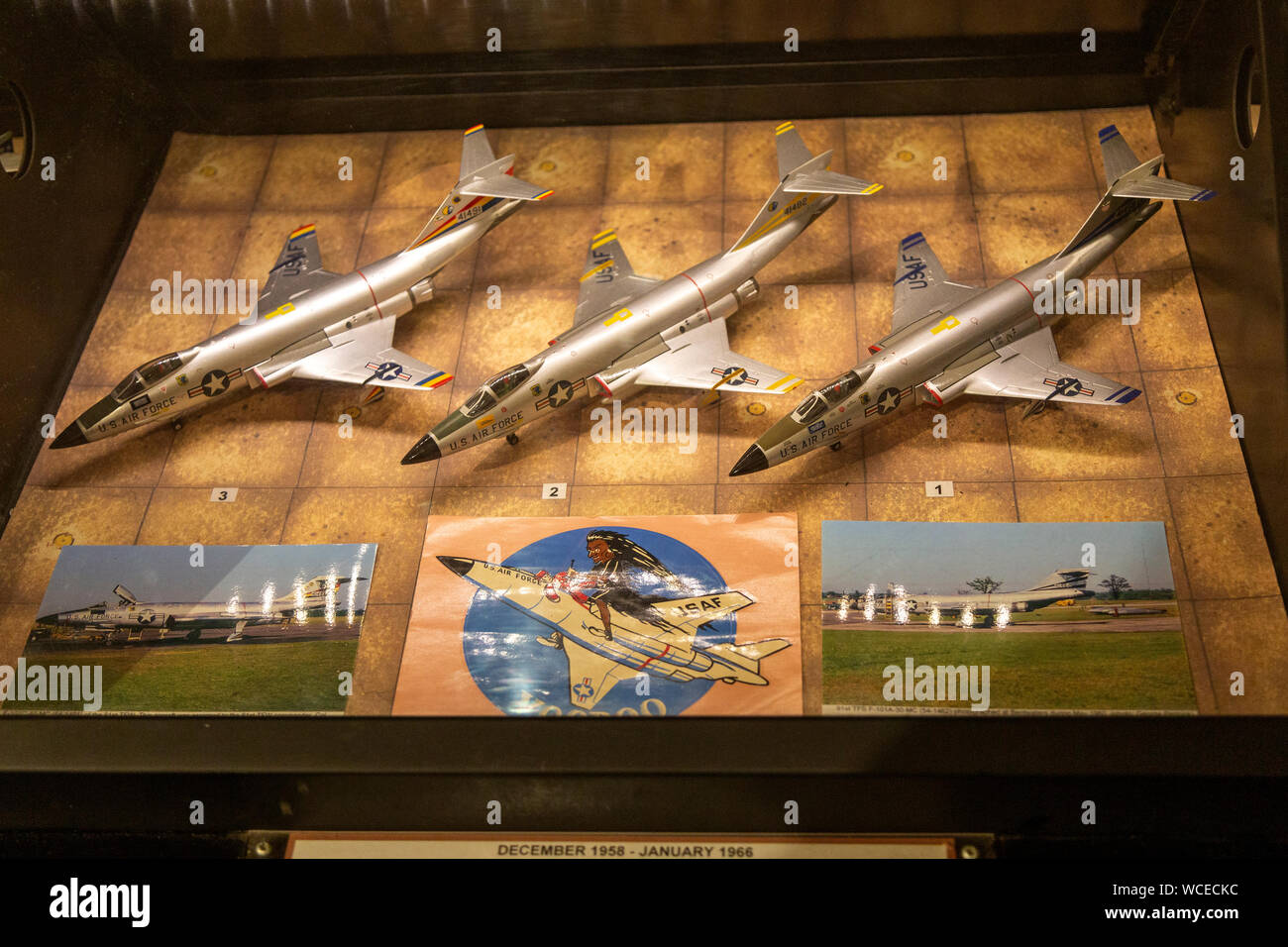 Models of Mc Donnell F-101A/C fighter planes, Bentwaters Cold War ...
