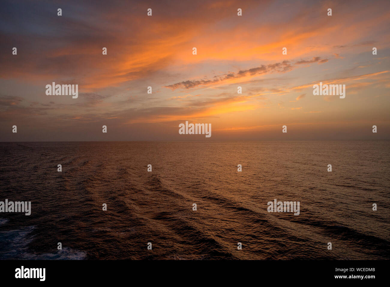 Sunrise Over the Open Ocean Stock Photo - Alamy