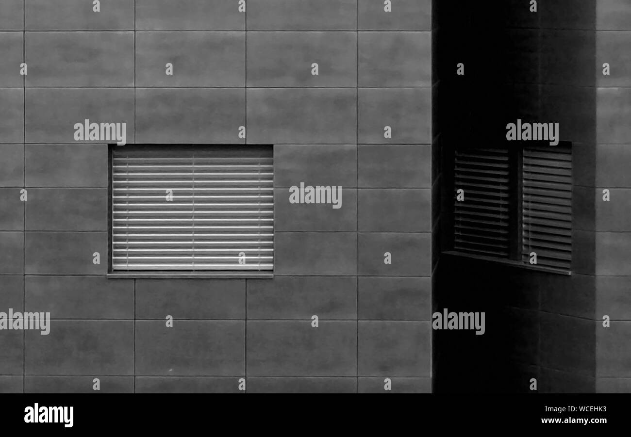 Geometric shape window Black and White Stock Photos & Images - Alamy