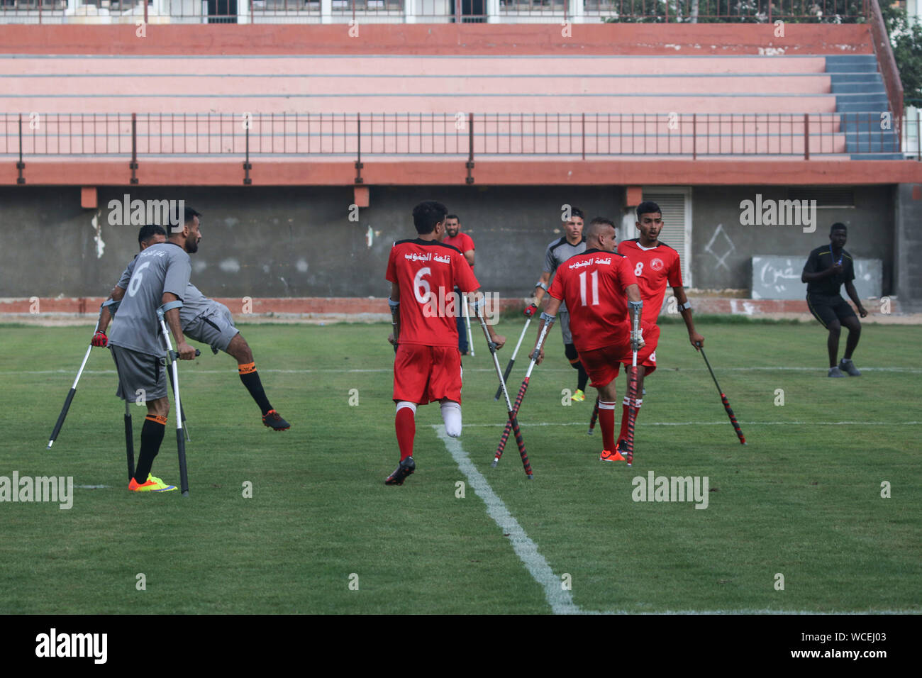 August 27, 2019: Gaza, Palestine. 27 August 2019.The Al-Azza team ...