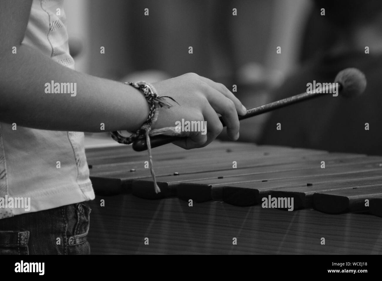 Person playing percussion instrument hi-res stock photography and ...