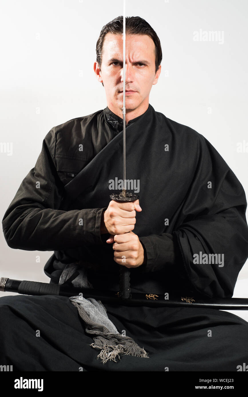 Samurai looking hi-res stock photography and images - Alamy