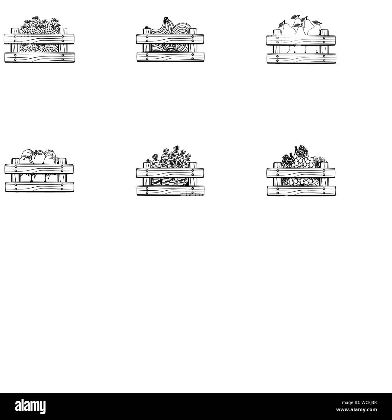 Wood strawberries Stock Vector Images - Alamy