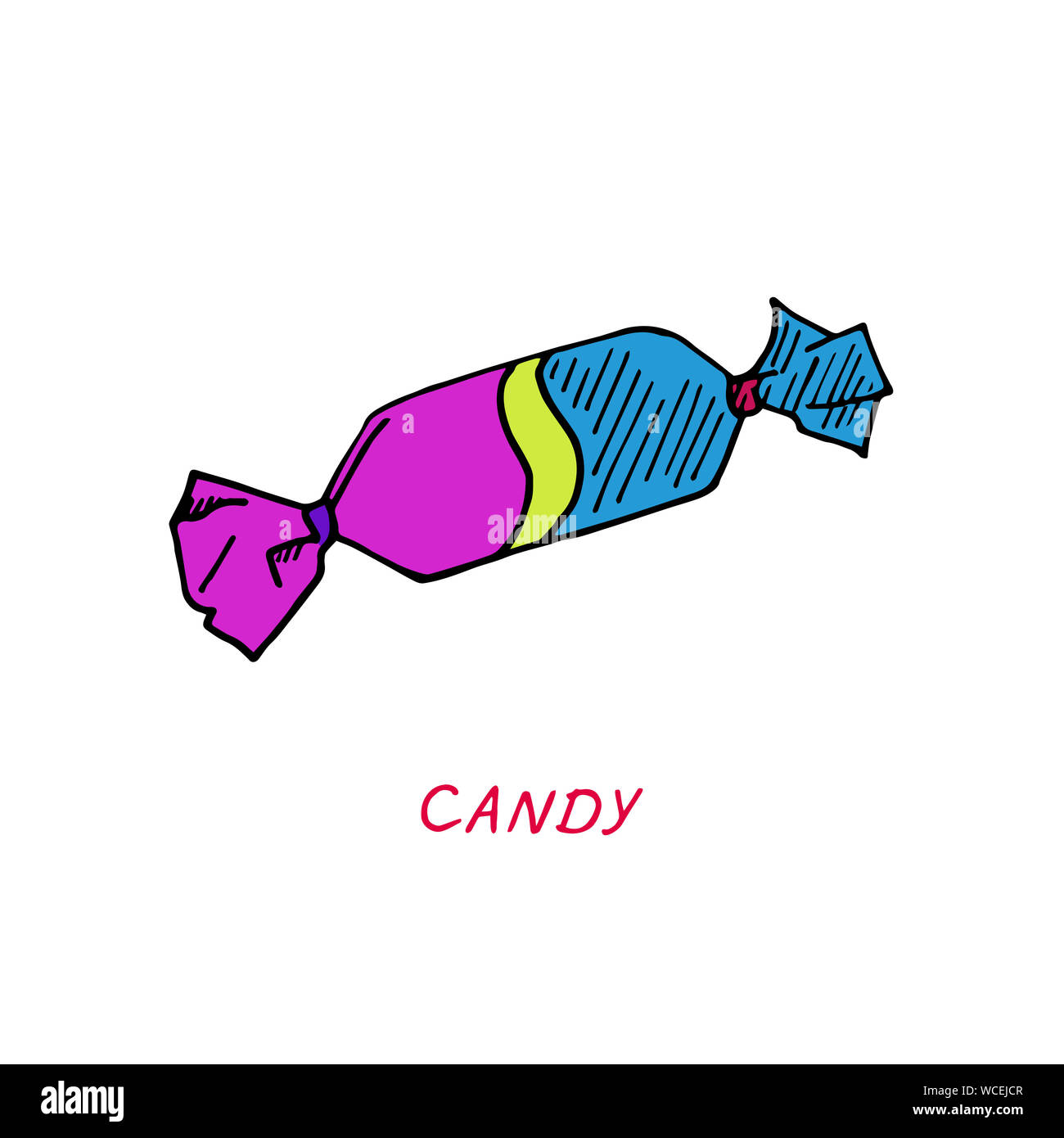 Wrapped Candy Drawings