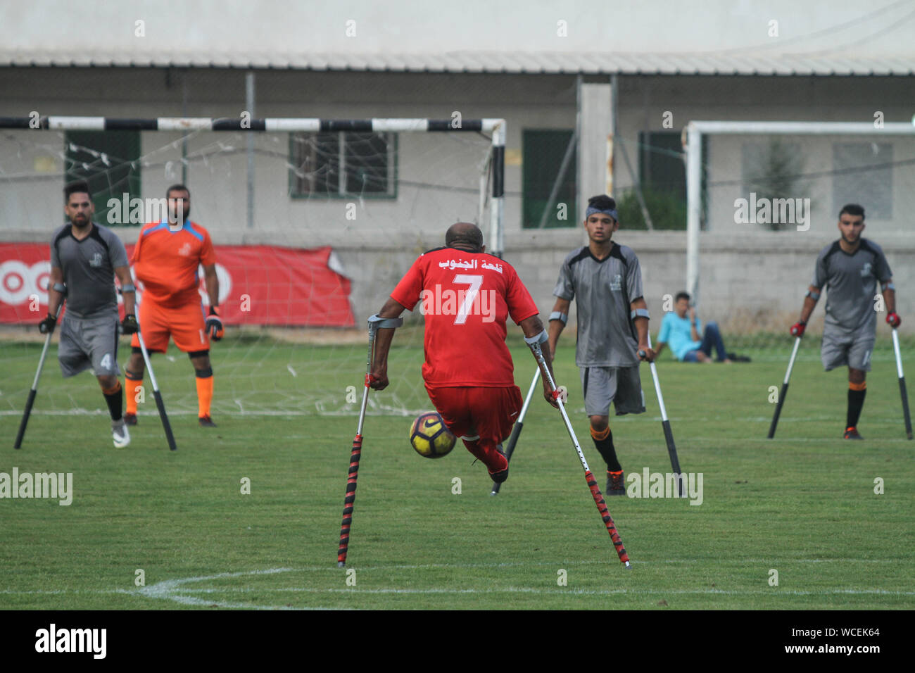 August 27, 2019: Gaza, Palestine. 27 August 2019.The Al-Azza team ...