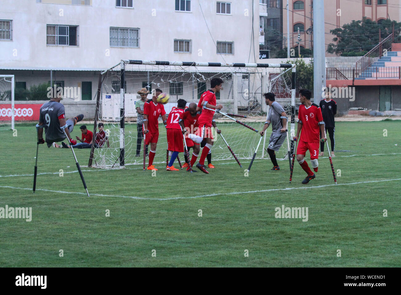 August 27, 2019: Gaza, Palestine. 27 August 2019.The Al-Azza team ...