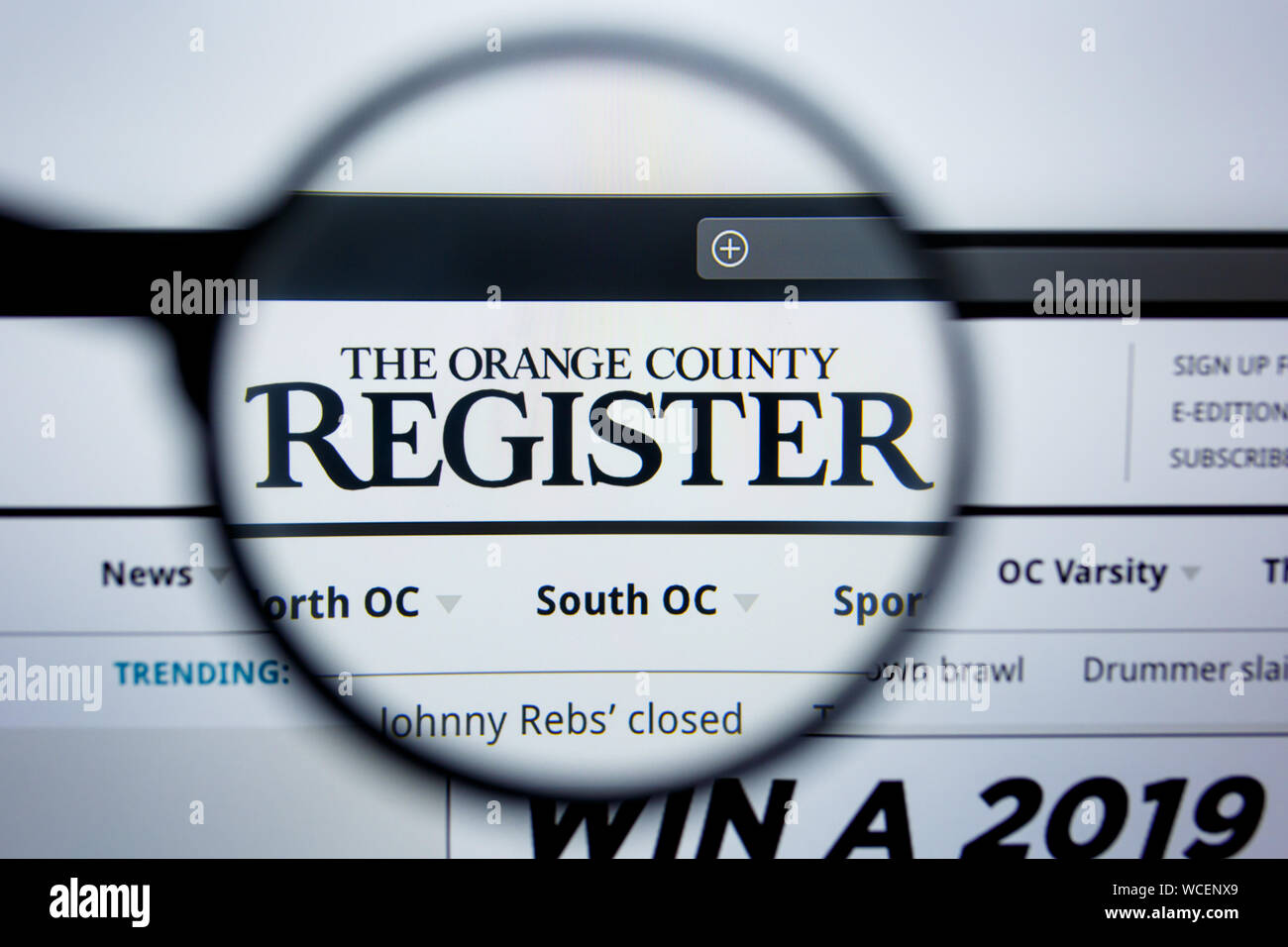 Los Angeles, California, USA - 29 Jule 2019: Illustrative Editorial of ...