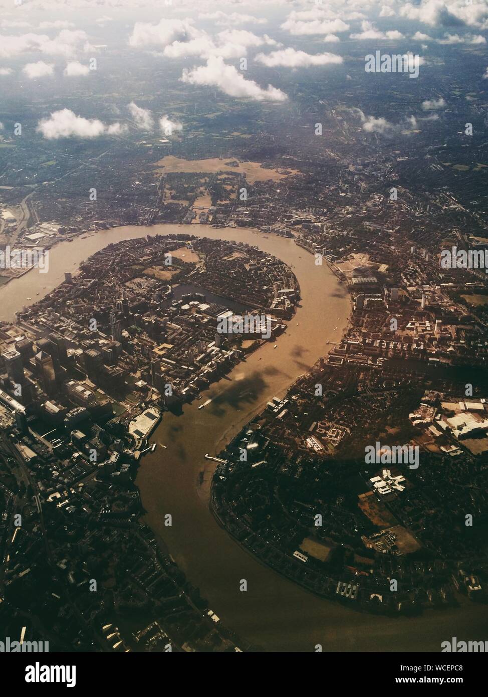 Aerial view thames river hi-res stock photography and images - Alamy