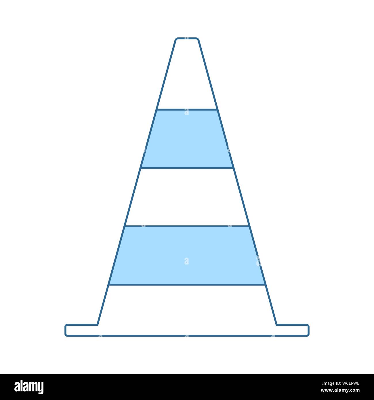 Blue traffic cone Stock Vector Images - Alamy